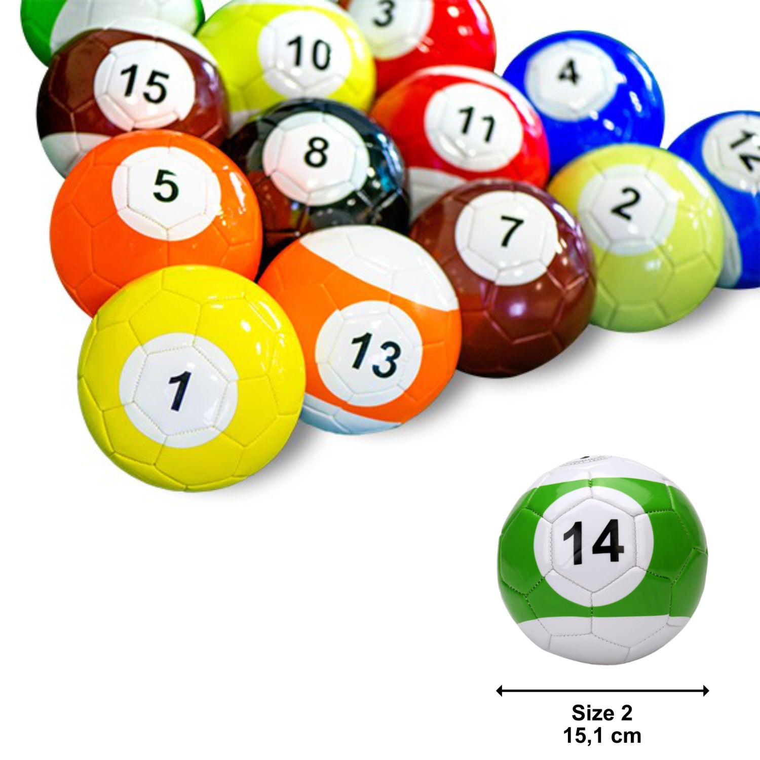 Ballons de FOOTBALL BILLARD – Taille 2, 3 et 5 - Meilleurs Prix – JugglePro